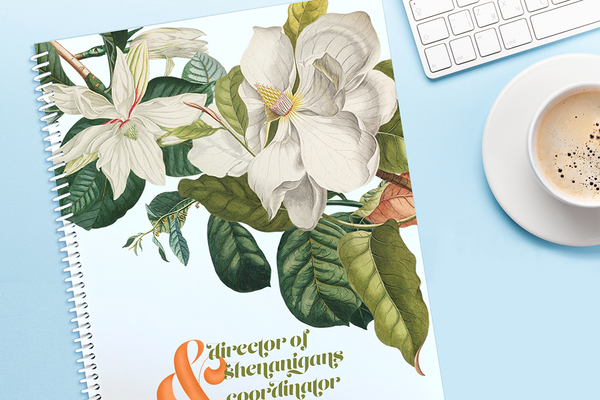 8.5 x 11 Notebook, custom COLOR inside print on demand